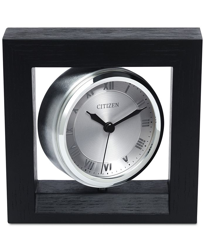 Citizen Decorative Accent Silver-Tone Clock - Macy's