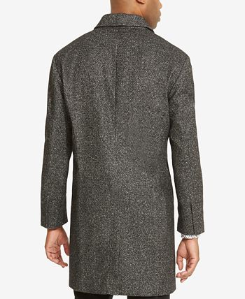 Kenneth Cole Reaction Men's Hidden-Placket Overcoat - Macy's