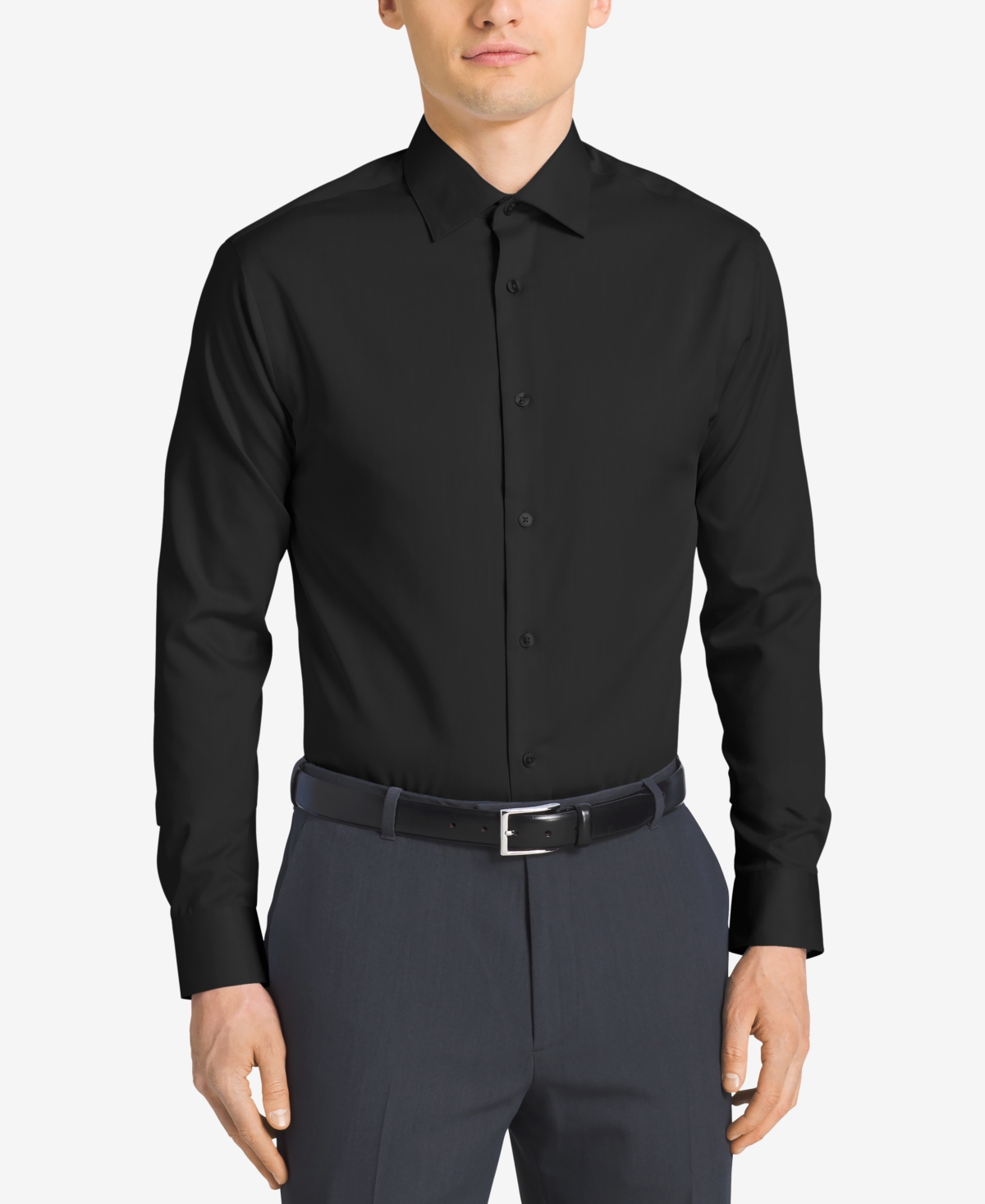 Click here for Calvin Klein Steel Mens Classic-Fit Non-Iron Perfo... prices