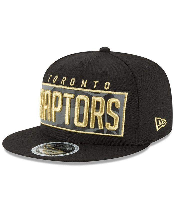 New Era Toronto Raptors Golden Reflective 9FIFTY Snapback Cap - Macy's