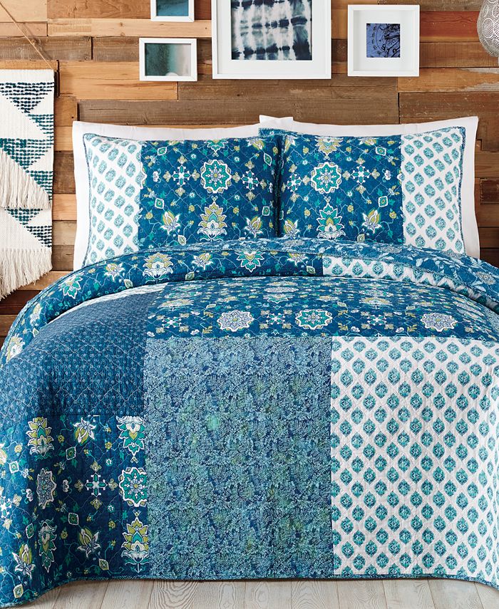 Jessica Simpson Murano Glass Reversible Cotton Quilt and Sham ...