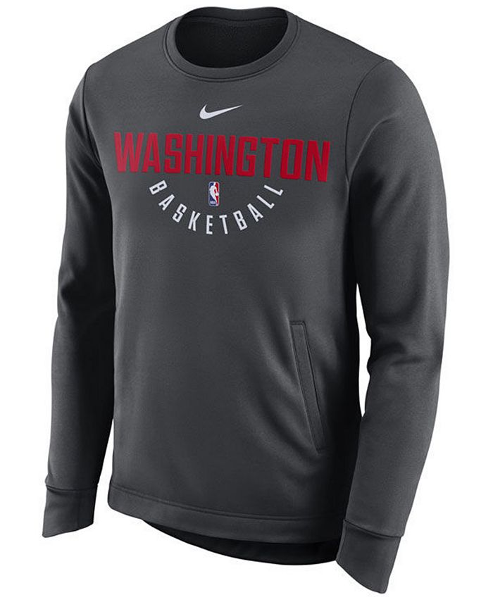 Nike Men's Washington Wizards Practice Therma Crew Sweatshirt - Macy's