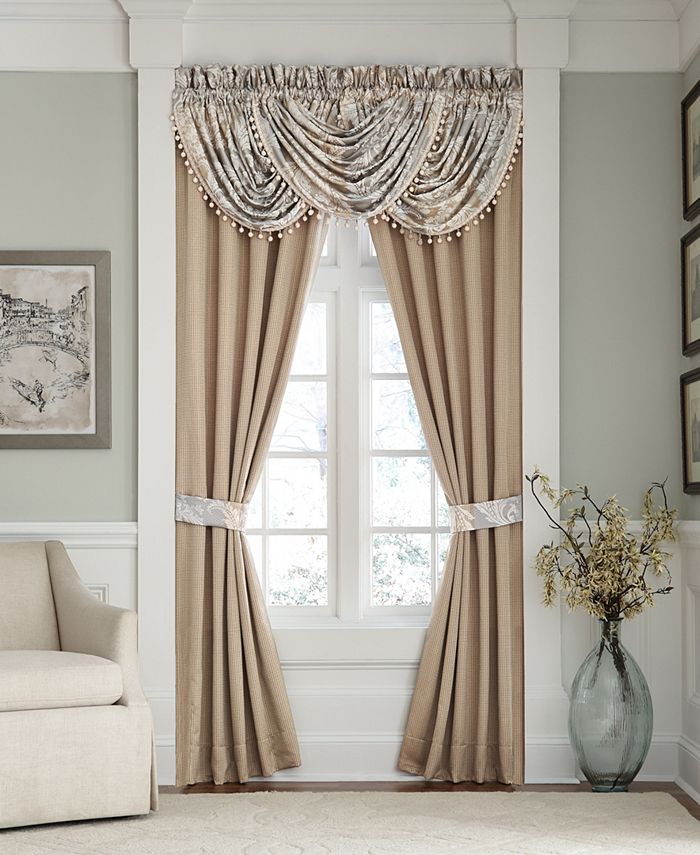 Croscill Nathaniel Waterfall Swag 48" x 33" Window Valance - Macy's