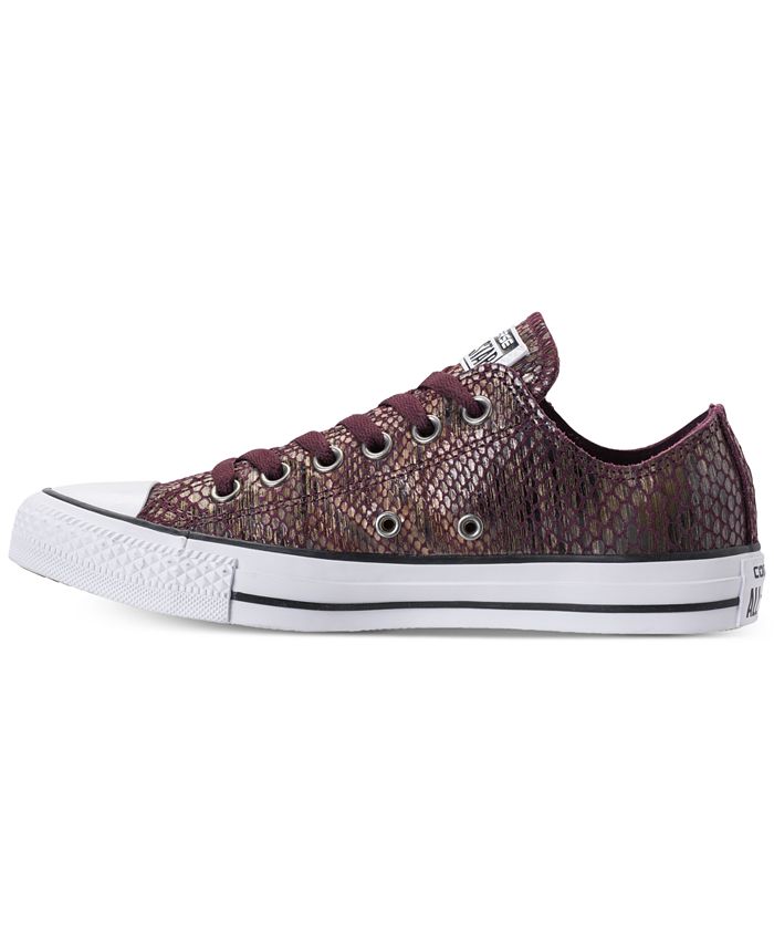 Converse Women's Chuck Taylor Ox Fashion Snake Casual Sneakers from ...