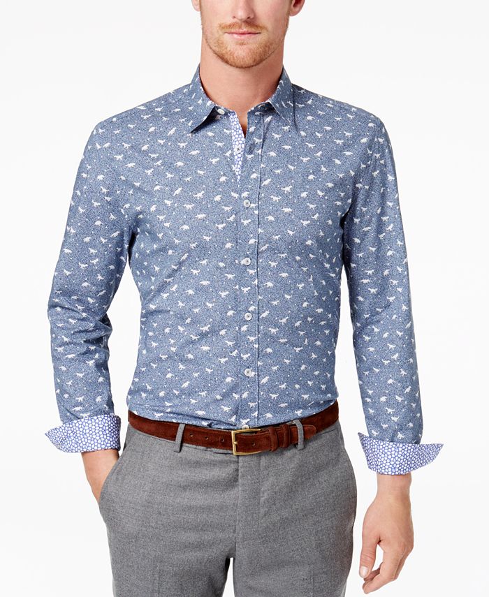 ConStruct Con.Struct Men's Printed Shirt, Created for Macy's - Macy's