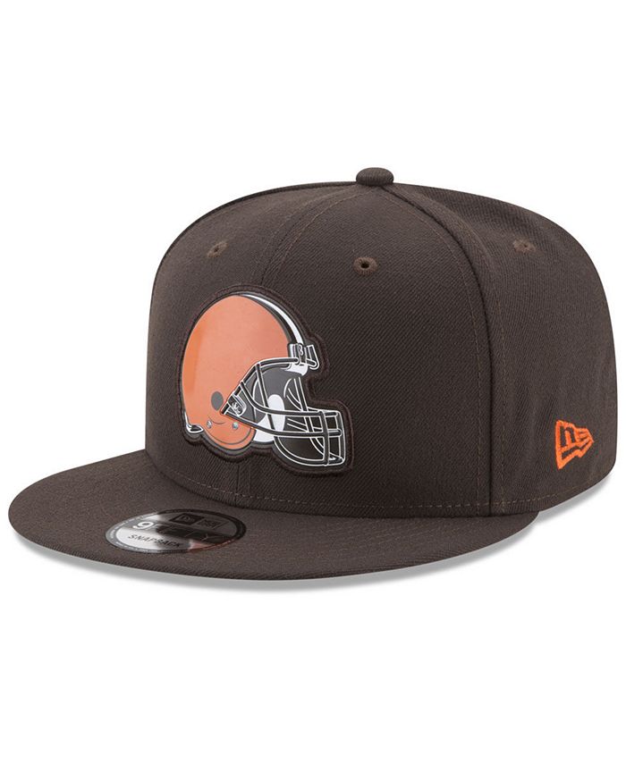 New Era Cleveland Browns Bold Bevel 9FIFTY Snapback Cap - Macy's