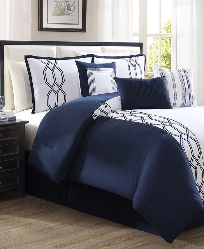 Ellison First Asia Reynard 7-Pc. King Comforter Set - Macy's