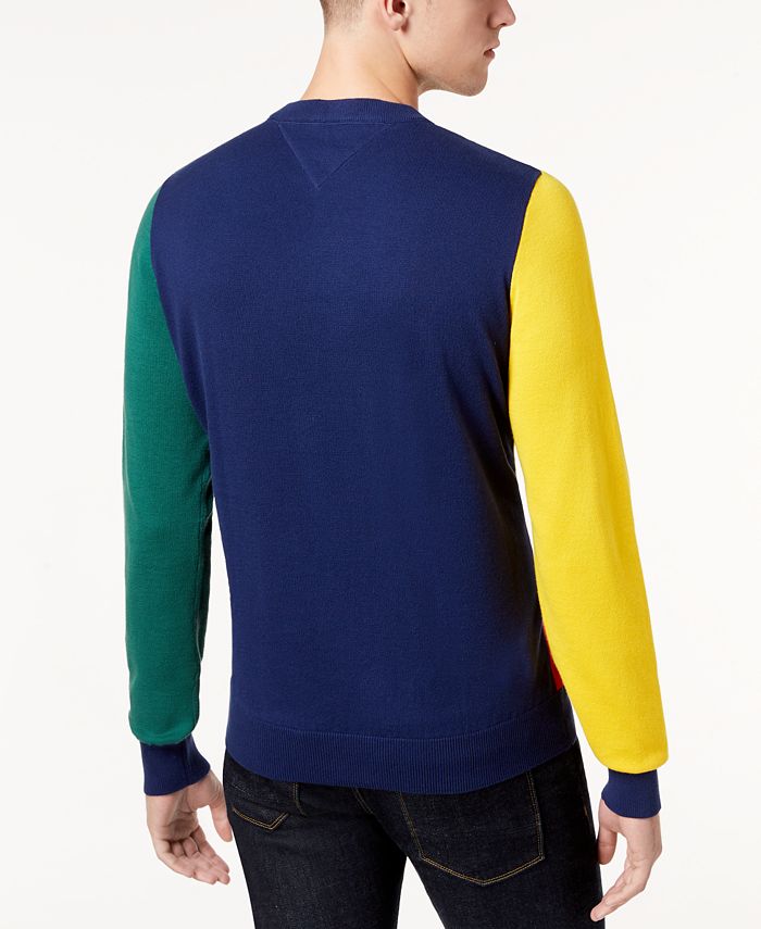 Tommy Hilfiger Men's Colorblocked Sweater, Created for Macy's - Macy's