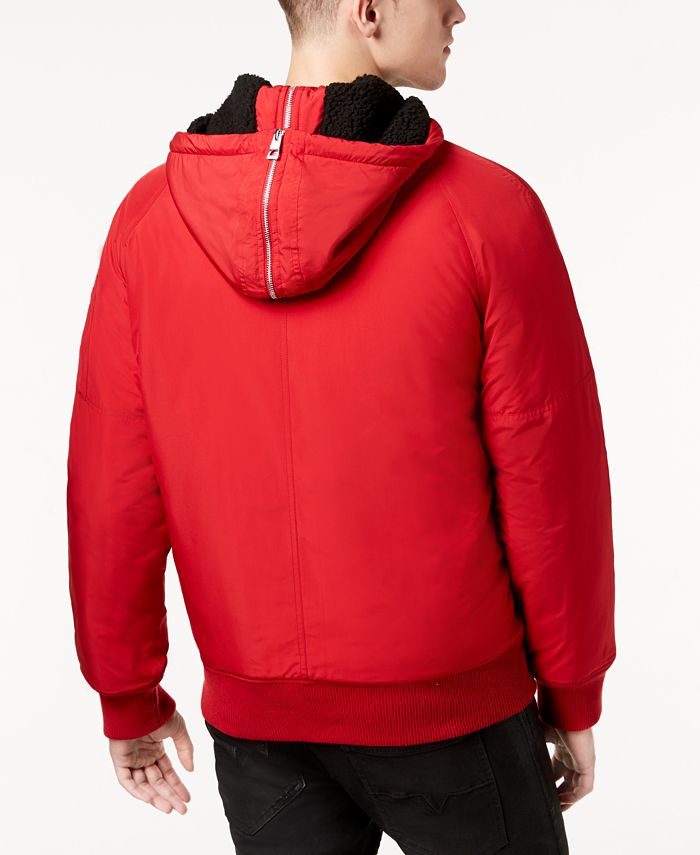 GUESS Men's Halen Jacket with Fleece-Lined Hood - Macy's