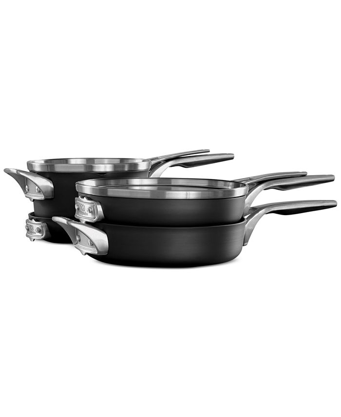 Calphalon Premier 6-Pc. Space-Saving Hard Anodized Non-Stick Cookware ...