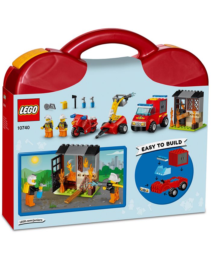 LEGO® 110-Pc. Juniors Fire Patrol Suitcase 10740 - Macy's