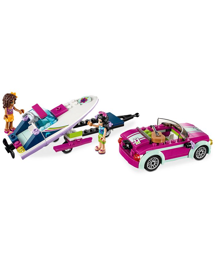 LEGO® 309-Pc. Friends Andrea's Speedboat Transporter 41316 - Macy's