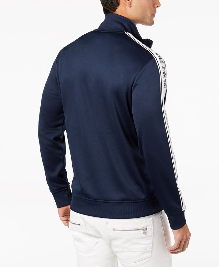 INC International Concepts I.N.C. Men's Striped-Sleeve Track Jacket ...