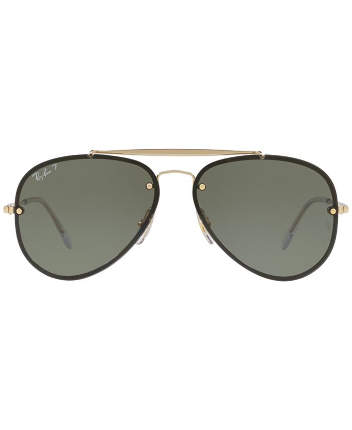 Ray-Ban Polarized Sunglasses , RB3584N BLAZE AVIATOR - Macy's