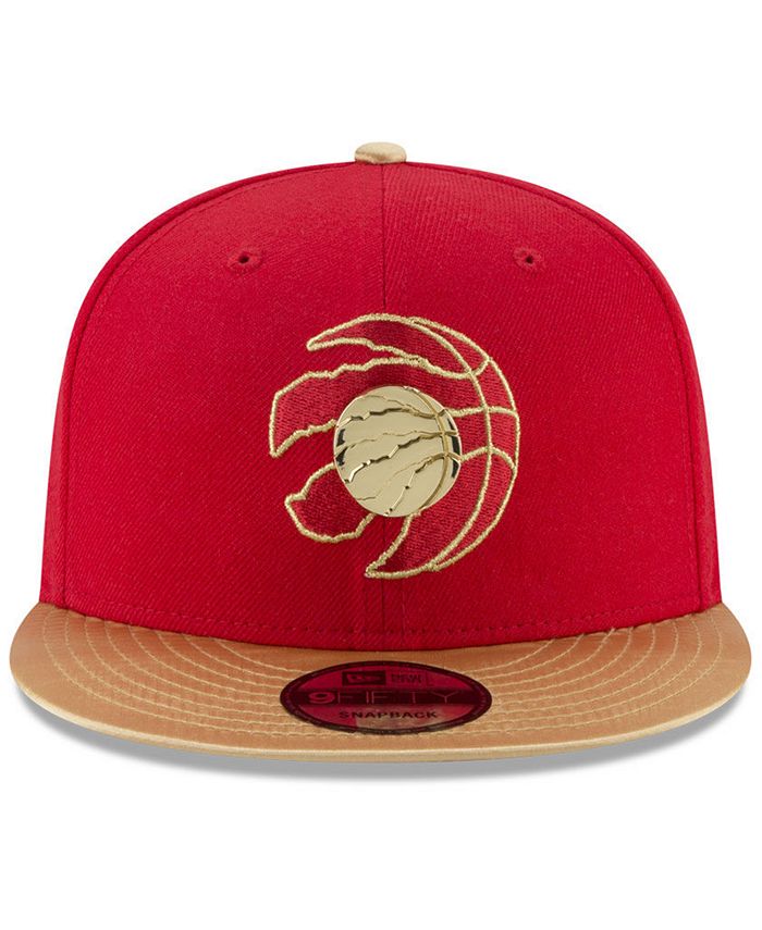 New Era Toronto Raptors Triple Gold 9FIFTY Snapback Cap - Macy's