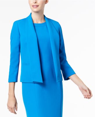 Kasper Stretch Crepe Flyaway Jacket, Regular & Petite - Macy's