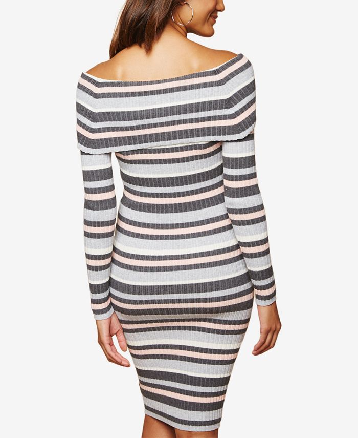Motherhood Maternity Off-The-Shoulder Dress - Macy's