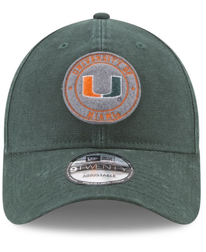 New Era Miami Hurricanes Varsity Patch 9TWENTY Cap - Macy's