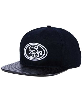 Pro Standard San Francisco 49ers Black and White Strapback Cap - Macy's