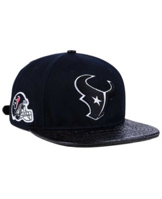 Pro Standard Houston Texans Black and White Strapback Cap - Macy's