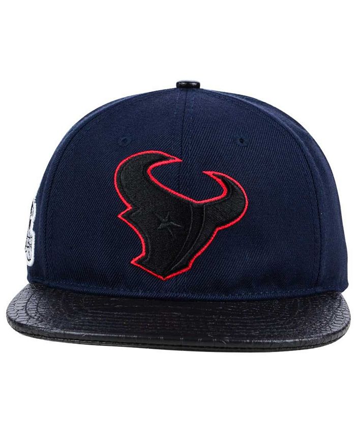 Pro Standard Houston Texans Team Color Black Strapback Cap - Macy's