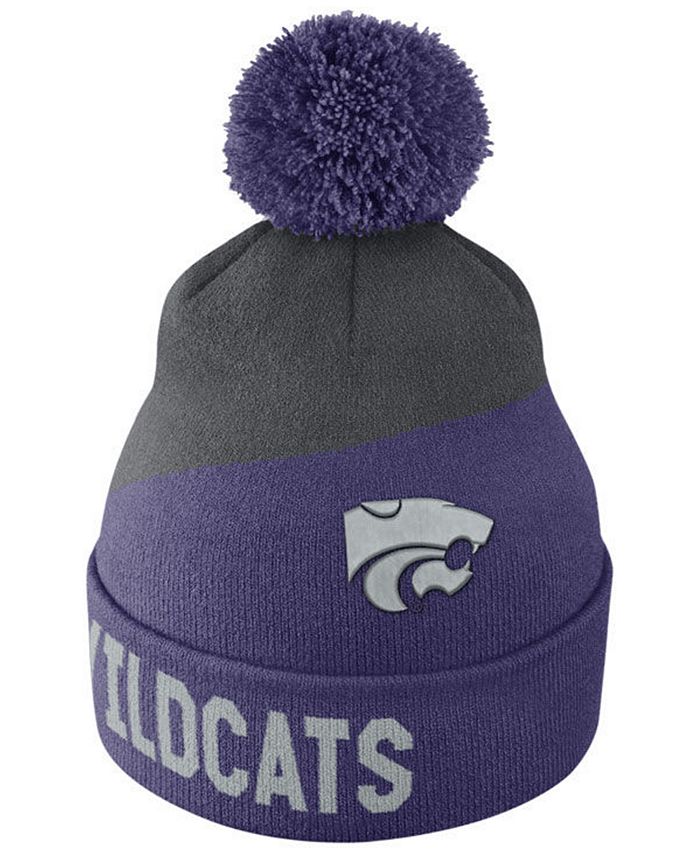 Nike Kansas State Wildcats Champ Pom Knit Hat - Macy's