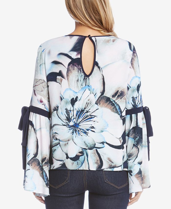 Karen Kane Tie-Sleeve Top - Macy's