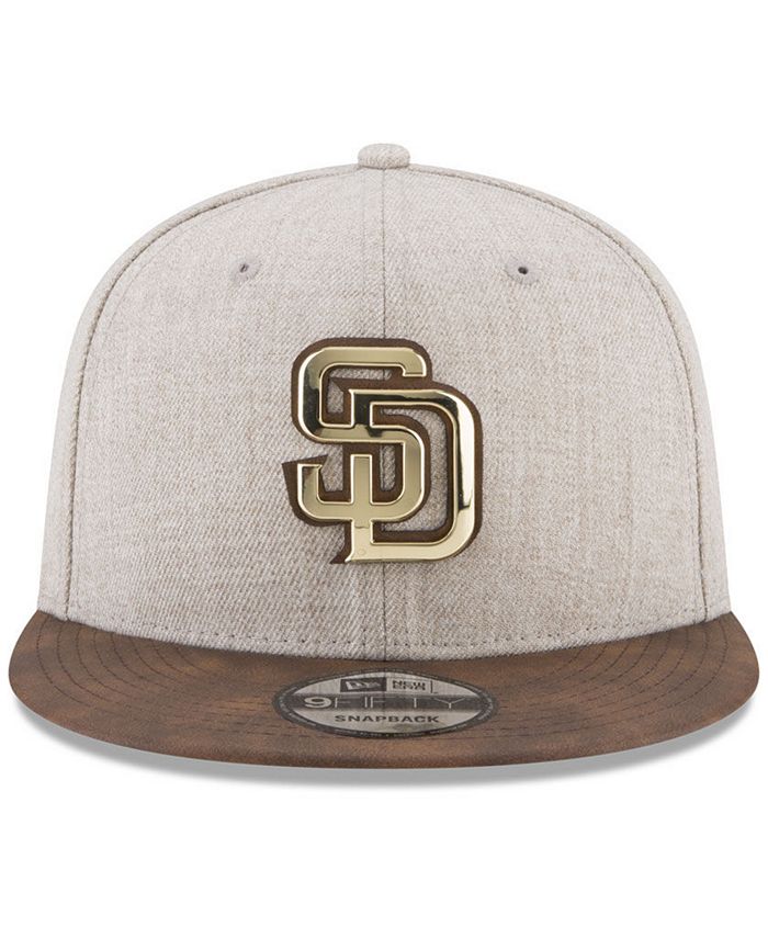 New Era San Diego Padres Oatmeal O'Gold 9FIFTY Snapback Cap - Macy's