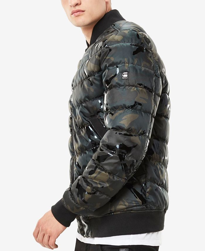 G-Star Raw Men's Meefic Quilted Camo Bomber Jacket - Macy's