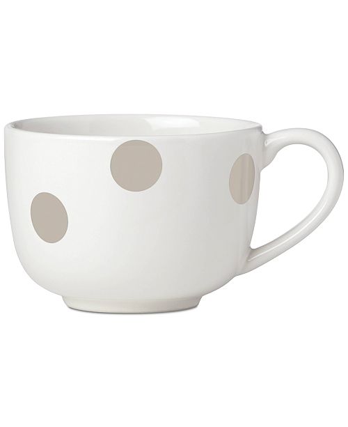 kate spade new york All in Good Taste Deco Dot Beige Latte Mug ...