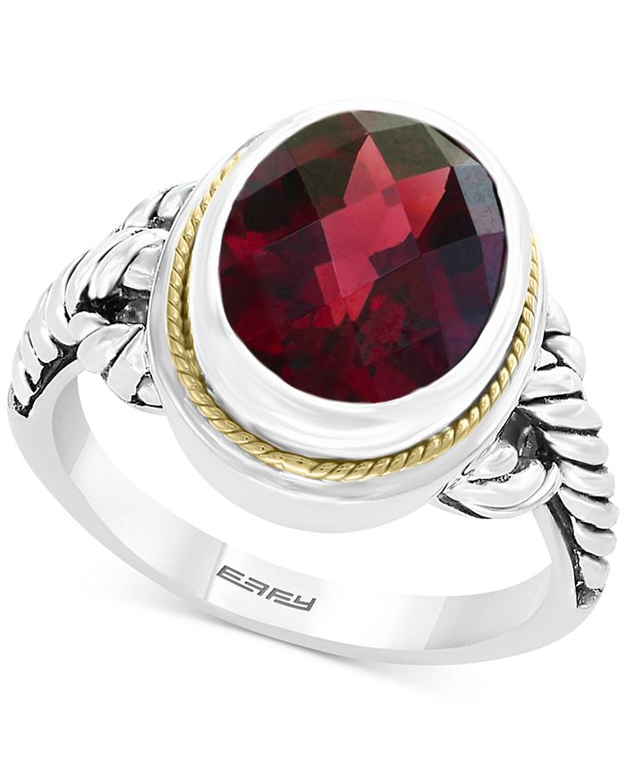 EFFY Collection EFFY® Garnet Ring (3-9/10 ct. t.w.) in Sterling Silver ...