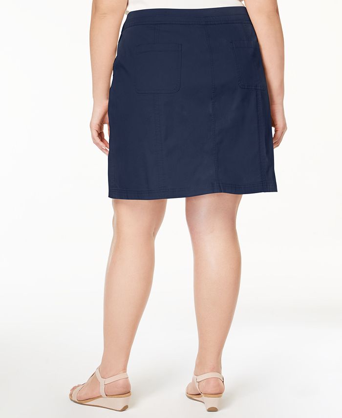 Karen Scott Plus Size A-Line Skort, Created for Macy's - Macy's