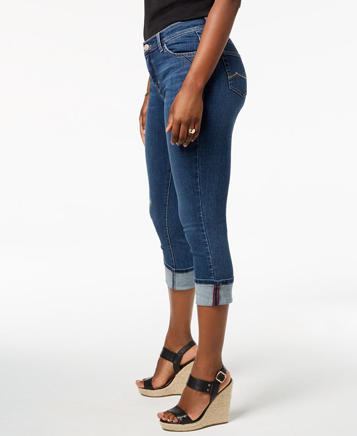 Lee Platinum Petite Cuffed Capri Jeans - Macy's