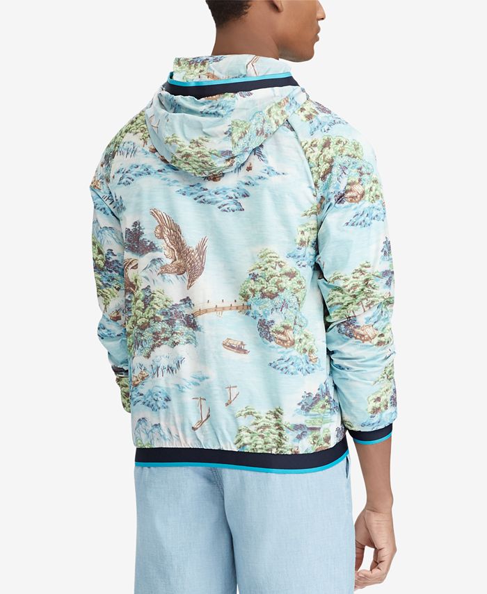 Polo Ralph Lauren Men's Hawaiian Print Windbreaker & Reviews - Coats ...