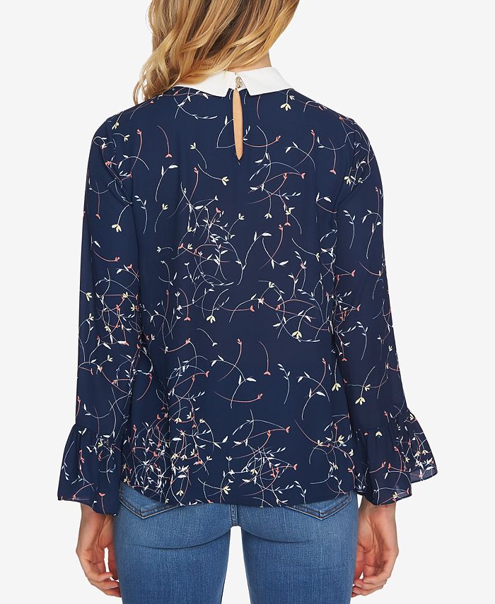 CeCe Ruffled-Cuff Top - Macy's