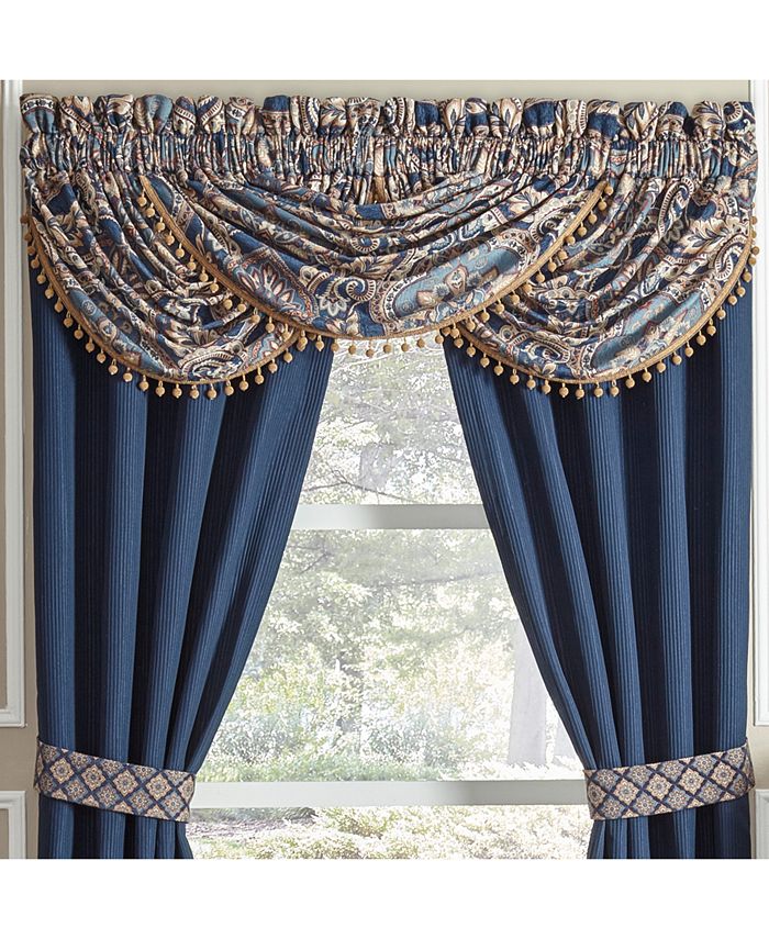 Croscill Aurelio Waterfall Swag 48" x 33" Window Valance - Macy's
