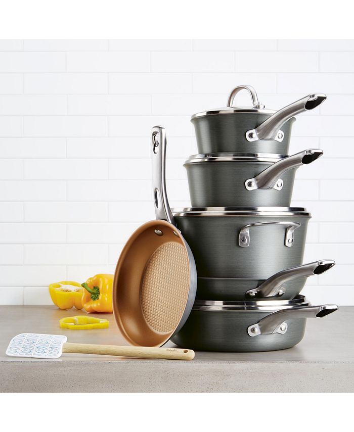 Ayesha Curry 11-Pc. Hard-Anodized Aluminum Cookware Set - Macy's