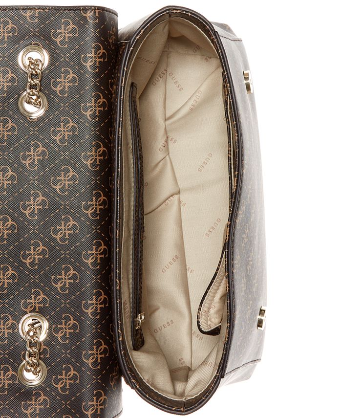 GUESS Ryann Signature Chain Shoulder Bag - Macy's