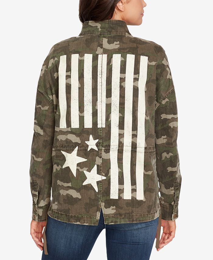 WILLIAM RAST Embellished Camo-Print Jacket - Macy's