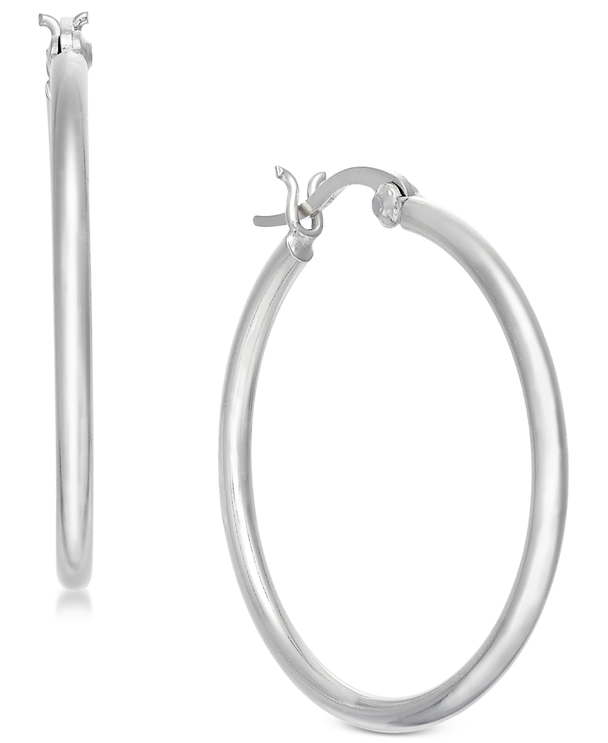 Click here for And Now This Silver Plated Polished Tube Medium Ho... prices
