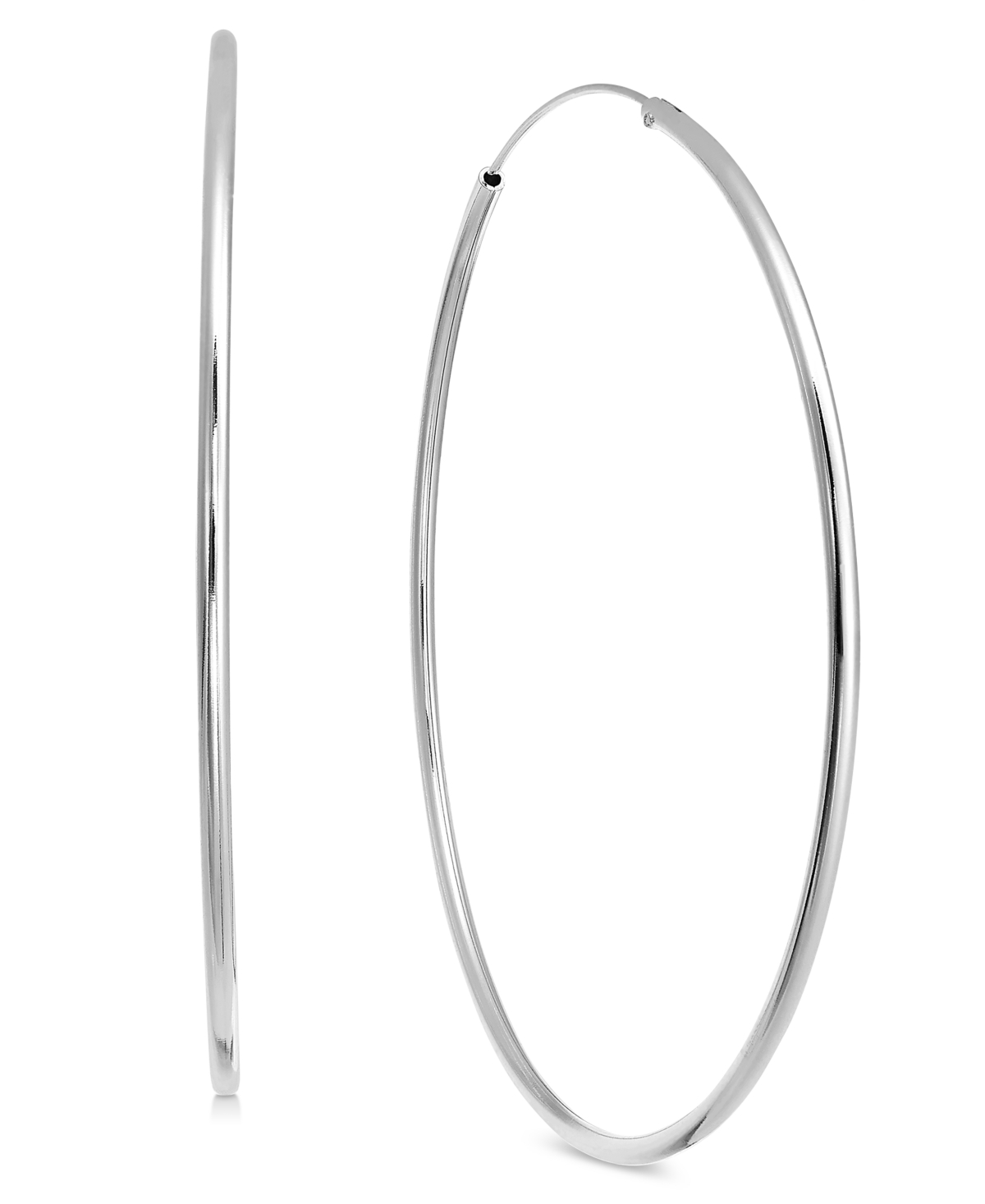 Click here for And Now This Large Endless Plated Hoop Earrings 2-... prices