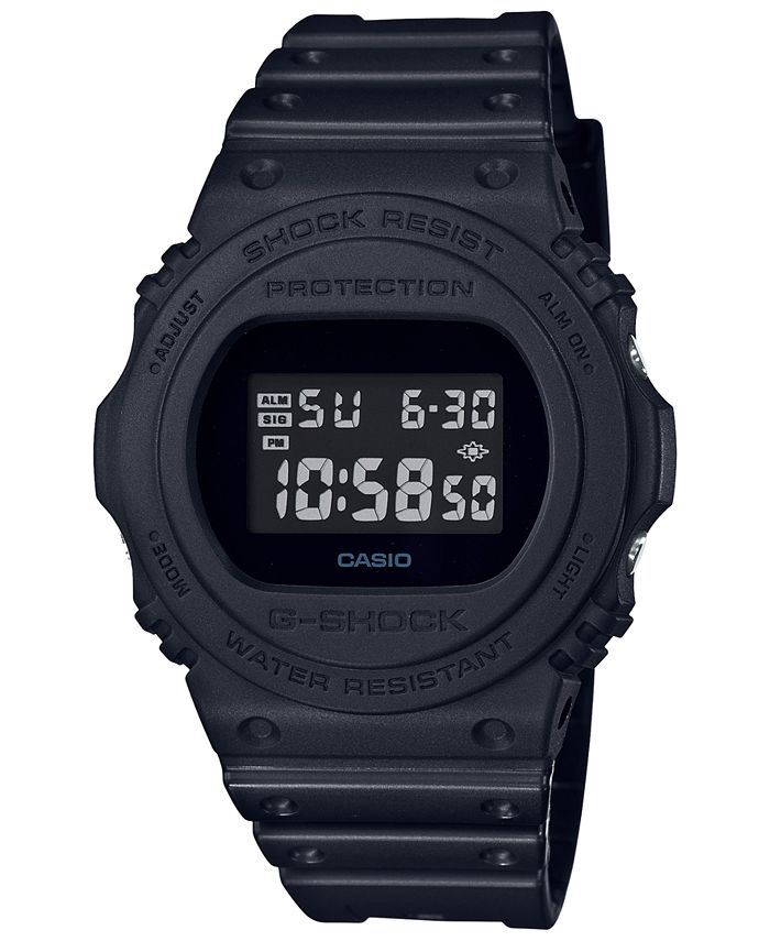 G-Shock Men's Digital Black Resin Strap Watch 45.4mm - Macy's