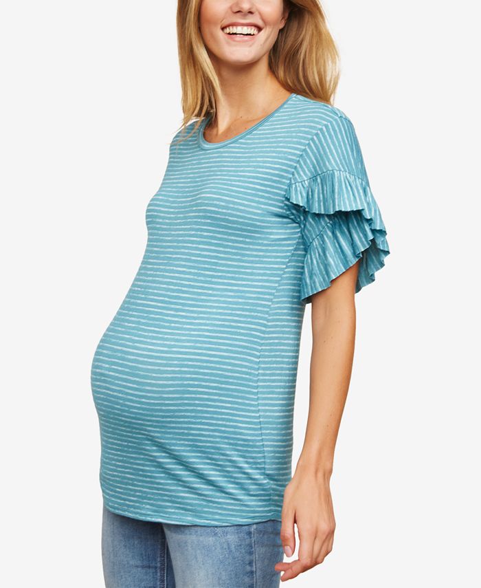 Motherhood Maternity Ruffled Top - Macy's