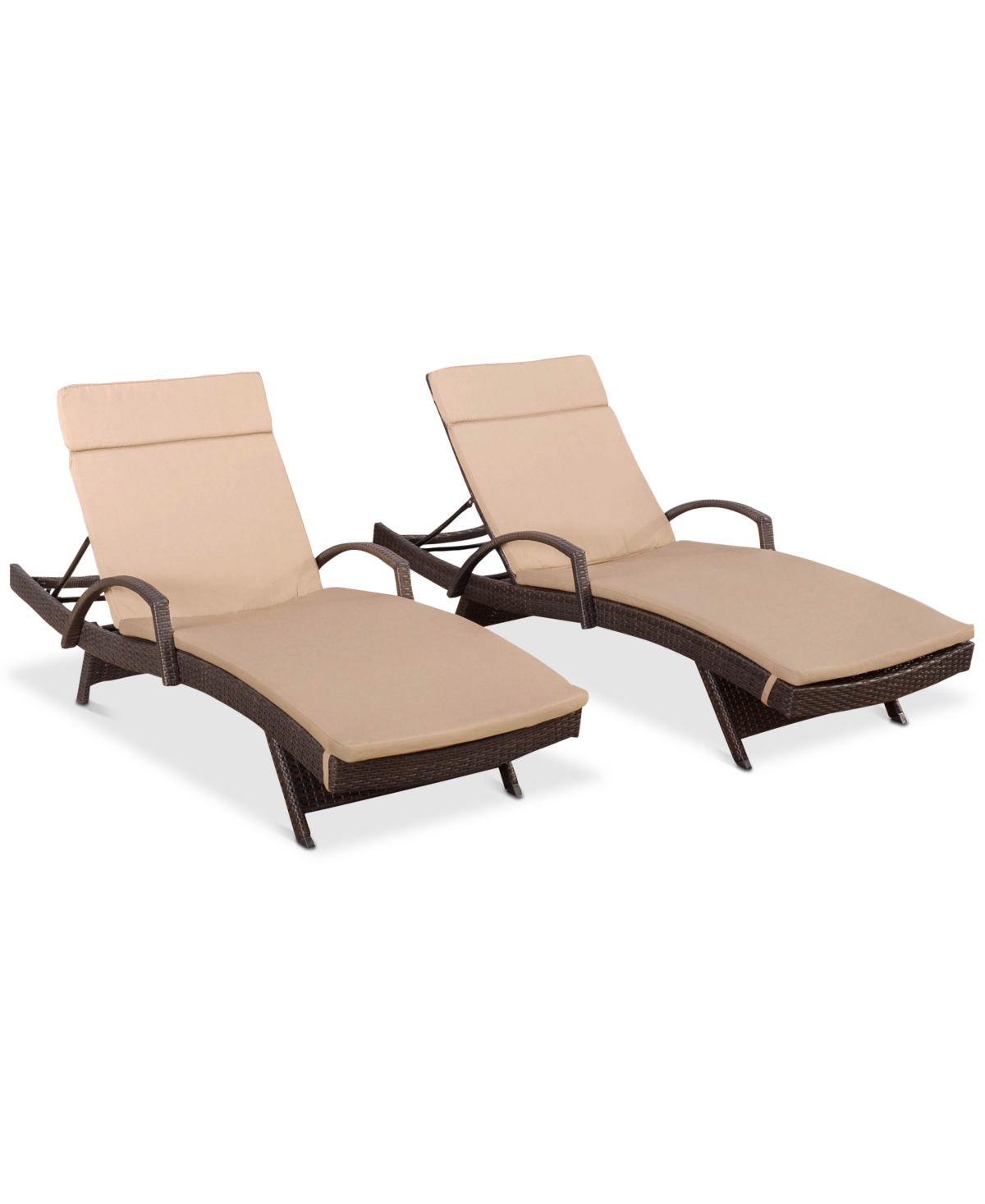 Click here for Jonathan Outdoor Chaise Lounge (Set Of 2) - Beige prices
