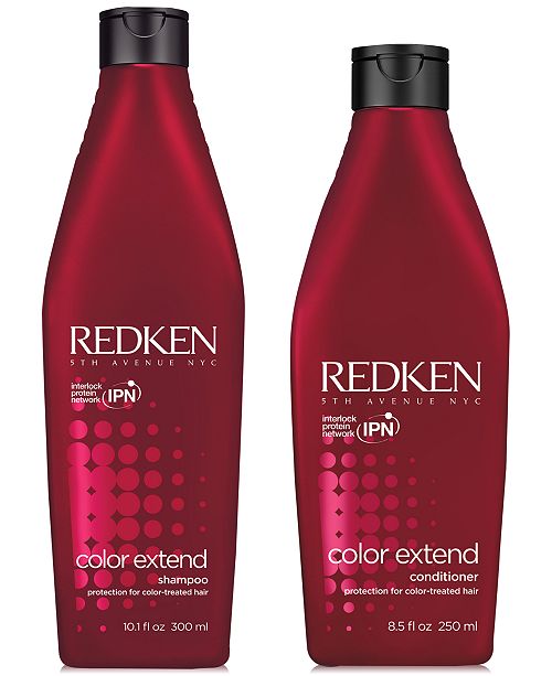 Redken Color Extend Shampoo, 10.1-oz. & Conditioner, 8.5-oz. (Two Items ...