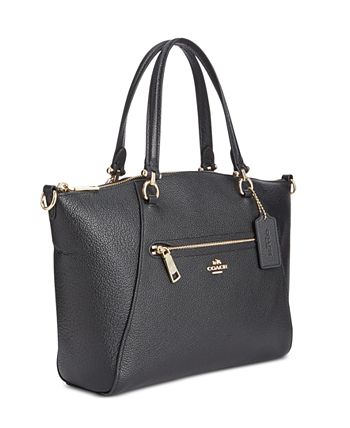 COACH Prairie Satchel in Pebble Leather - Macy's