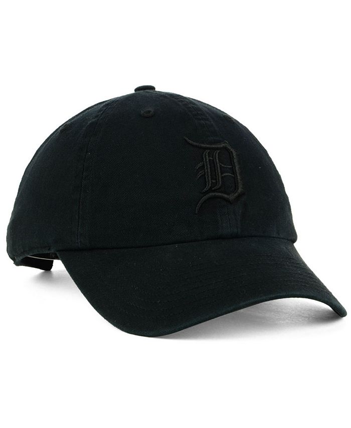 '47 Brand Detroit Tigers Black on Black CLEAN UP Cap - Macy's