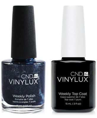 Creative Nail Design Vinylux Midnight Swim Nail Polish & Top Coat (Two ...