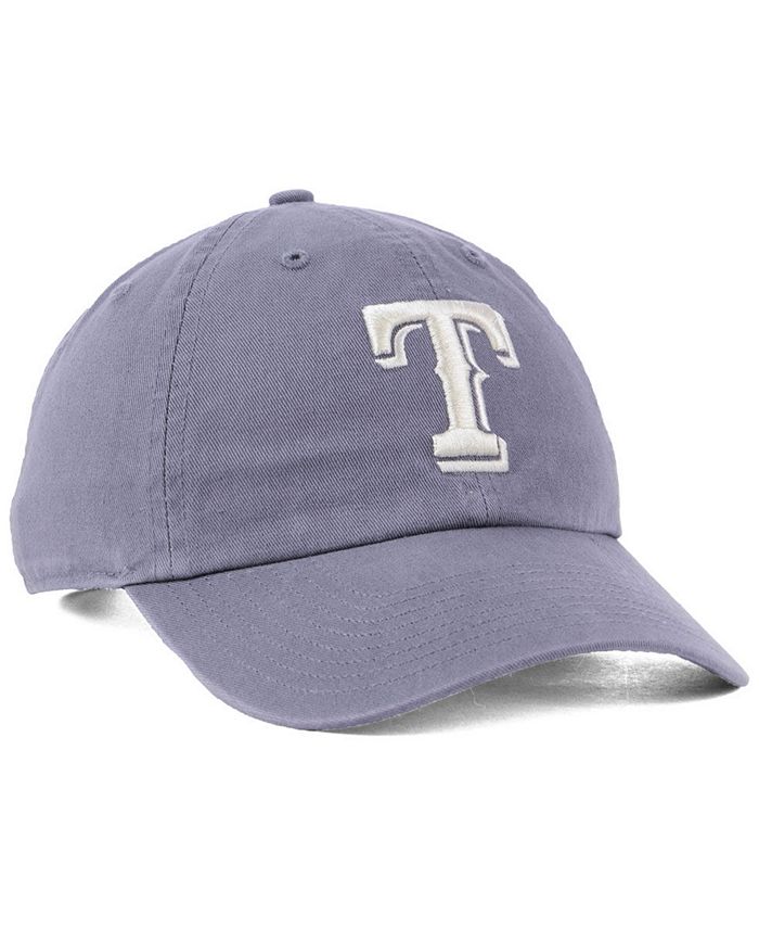 '47 Brand Texas Rangers Dark Gray CLEAN UP Cap - Macy's