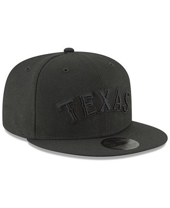 New Era Texas Rangers Blackout 59FIFTY Cap - Macy's